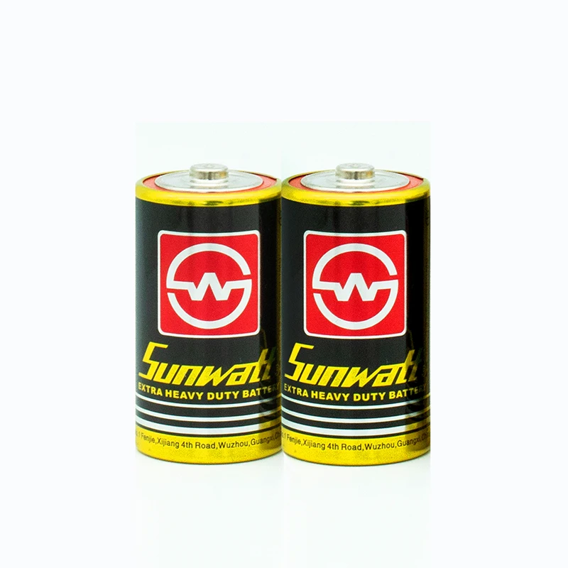 Sunwatt New Arrival Primary Batteries Carbon Zinc Dry R20 Um1 D Size 1 ...