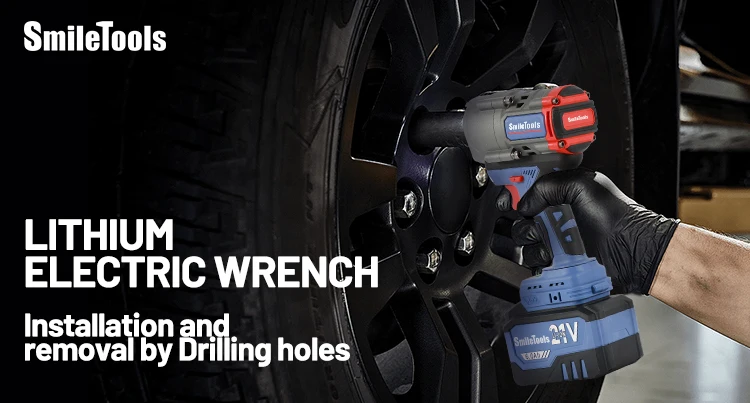 High Torque 21v Wireless Brushless Wrench 3000bpm Impact Frequency 1 ...