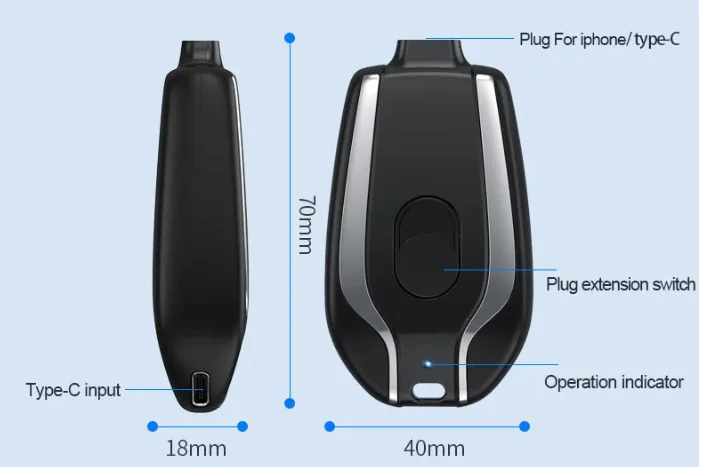 1500 Mah Portable Mini Usb Power Banks Small Emergency Charging Battery ...