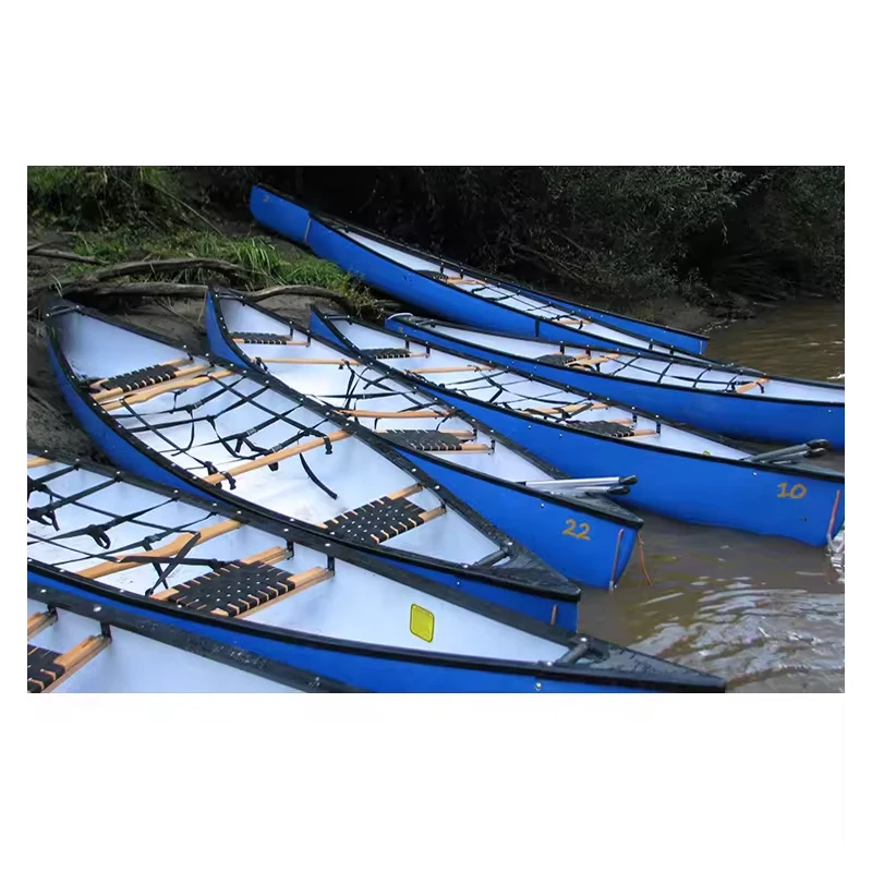 Roto-molded Canoe with Four Plastic Seats - Durable & Versatile