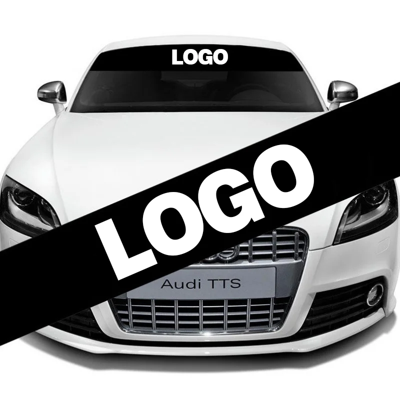 Custom logo Car Windshield Decal Front Rear Windshield Window Banner ...