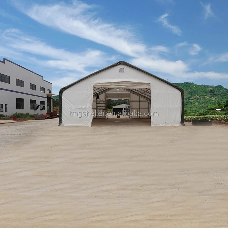 Portable Outdoor Fabric Prefab Storage Building Waterproof Top Pvc ...