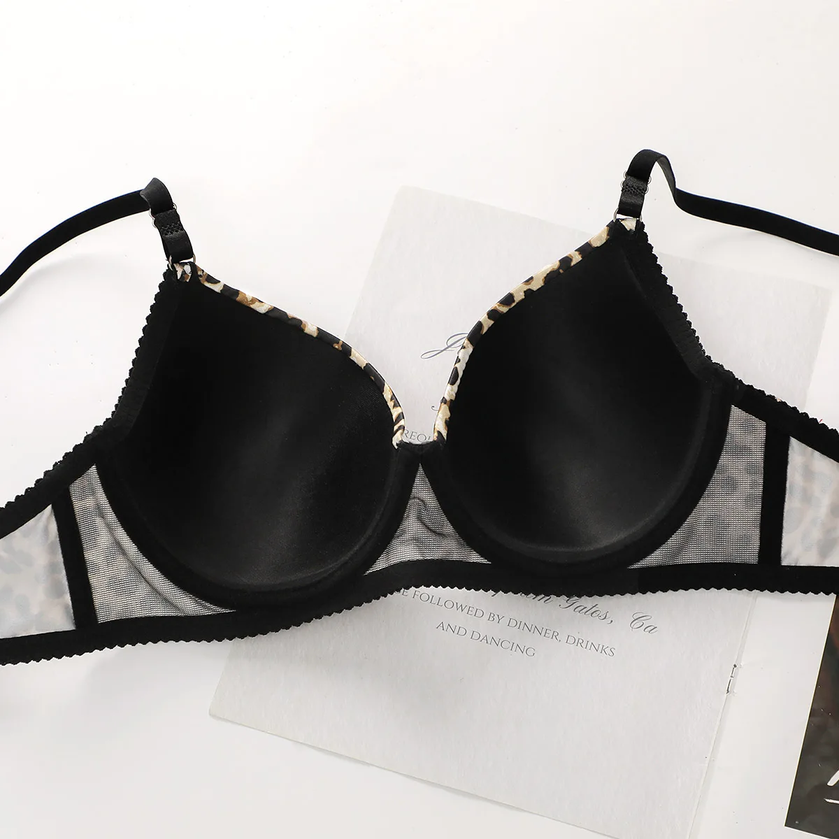 Sexy Design Hot Fashion Leopard Pattern Underwire Bra Panty Set - Buy ...