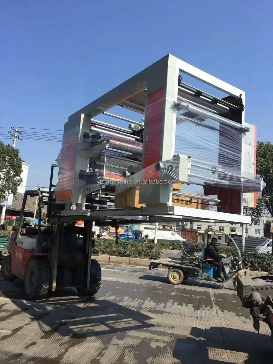 Mini 1-6 8 Colors Flexographic Roll To Roll For Banner Heat Transfer ...