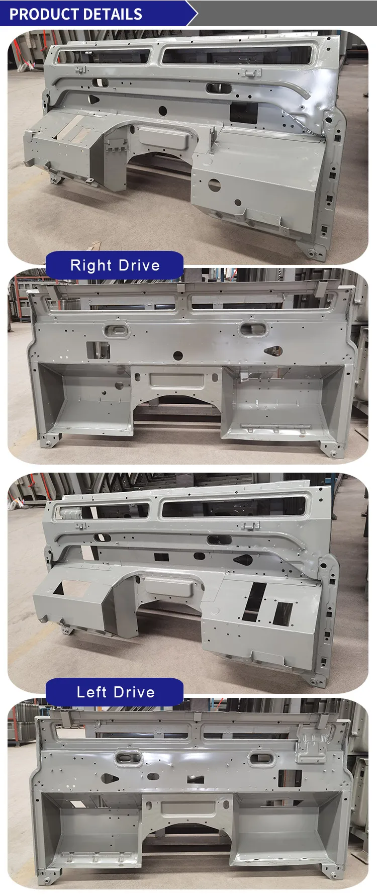 Classic Car Steel Dashboard Firewall Assembly for Land Rover Defender TDI