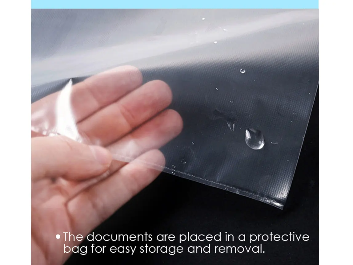 Foska Stationery A4 Transparent plastic sheet protector Paper Document ...