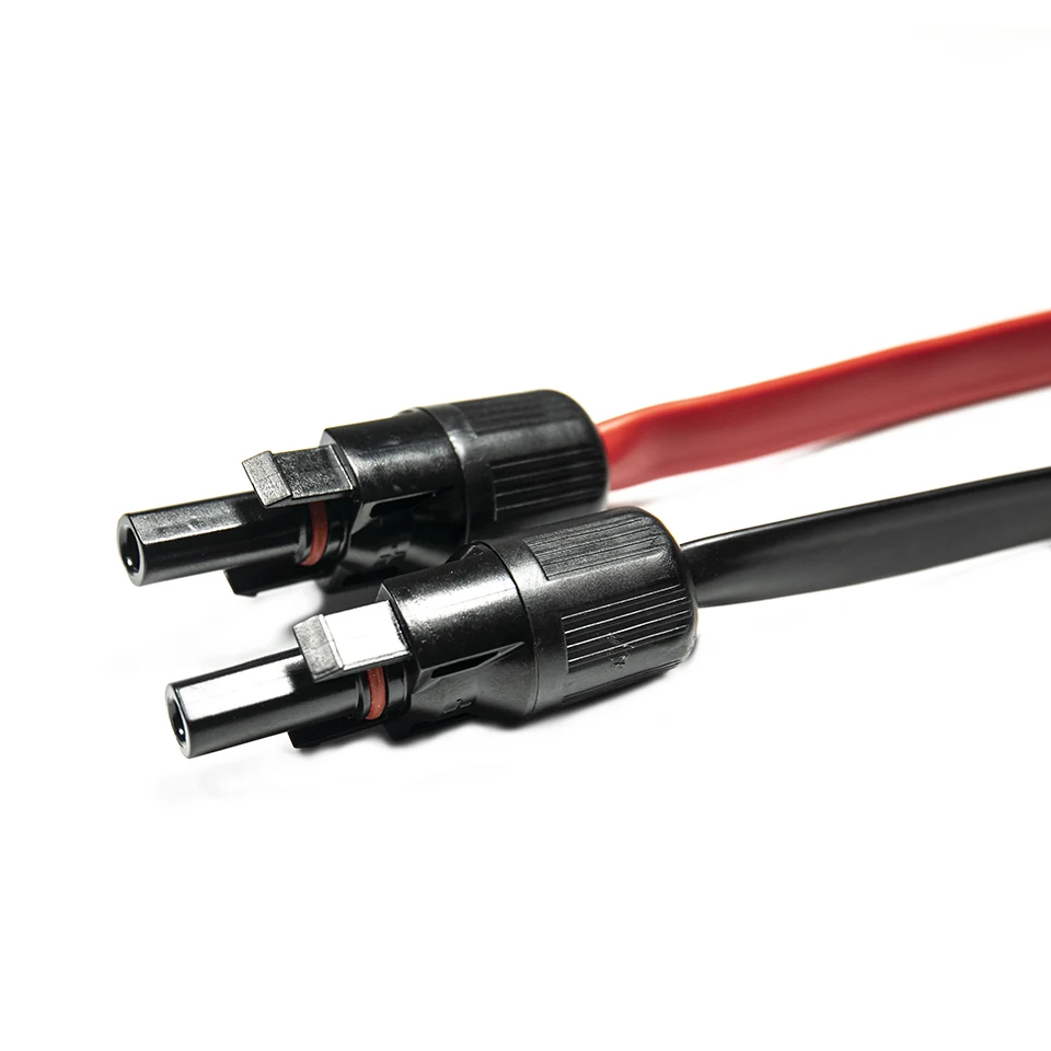 100cm 50cm Soft Flat Braided Wire Coupler Solar PV Connecter Male ...