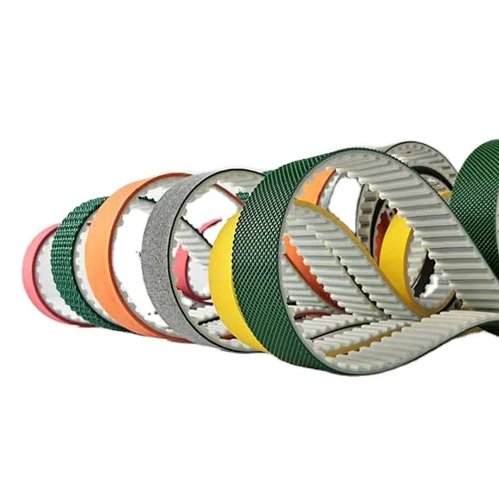 Custom flex and mold pu timing belt with different types coating or ...