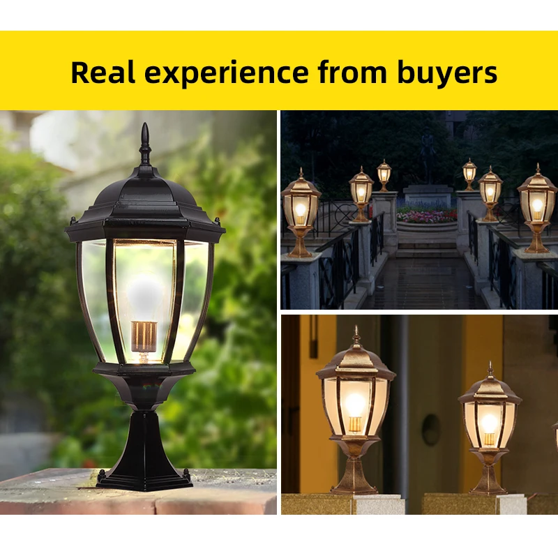 High Quality Solar Energy Gate Light Pillar Waterproof Outdoor Solar ...