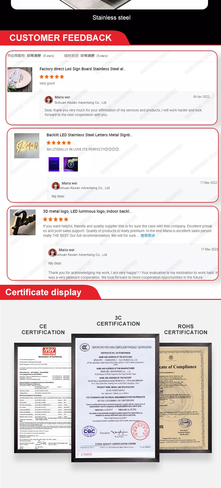 Kexian Custom Led Desk Top Sign Free Standing Table Sign Advertising ...