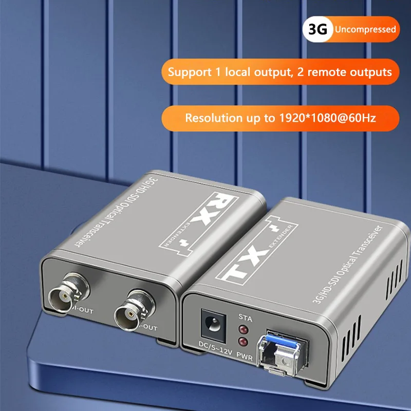 3g Sdi Extender With Lloopout Over Single Fiber Up To 20km Uncompressed ...