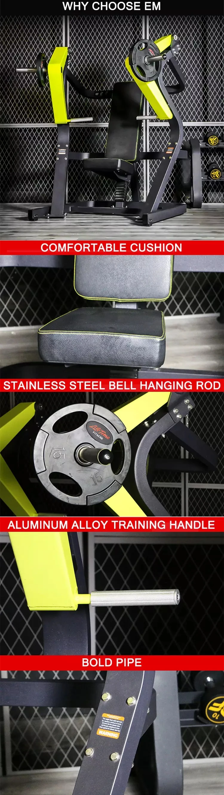 Seated Incline Chest Press Machine - Plate Loaded Exercise