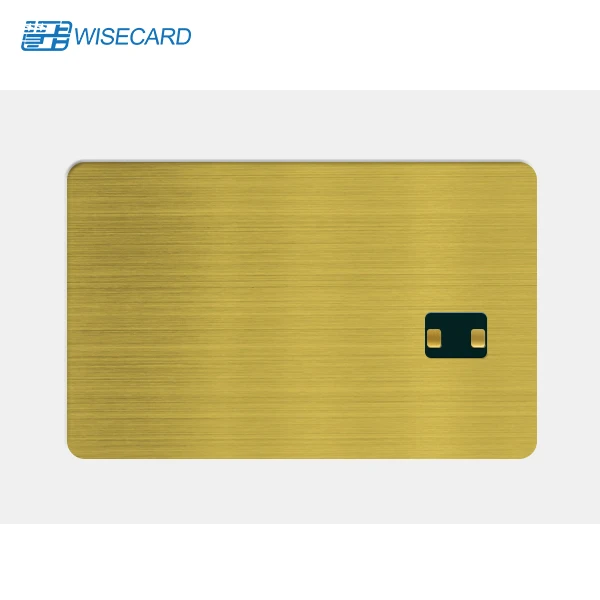 Wisecard WCT Shiny Metal Dual-interface Matte Black Card Smart RFID ...