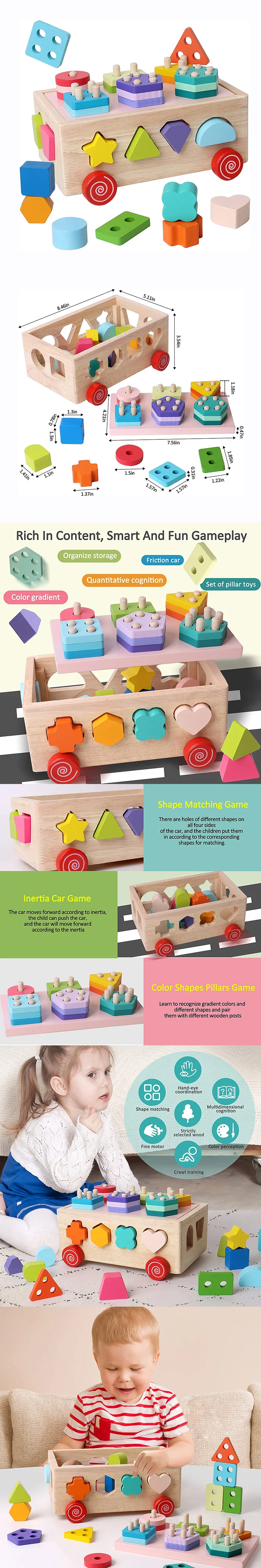 Free Sample Natural Wooden Sorting Box Montessori Material Didact ...