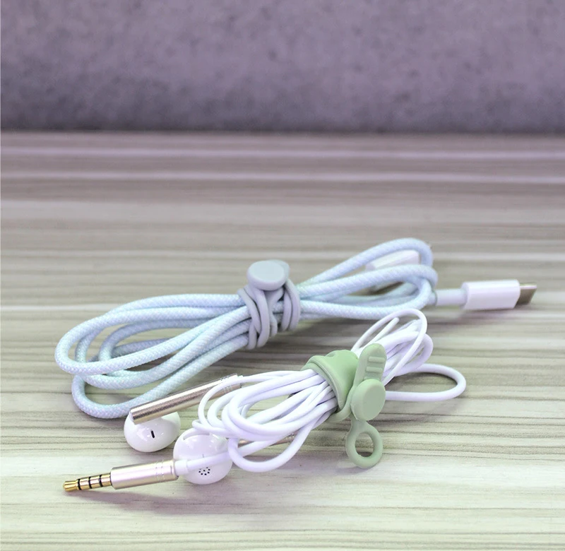 Colorful Elastic Silicone Cable Ties-Heat Resistant Customizable Size ...