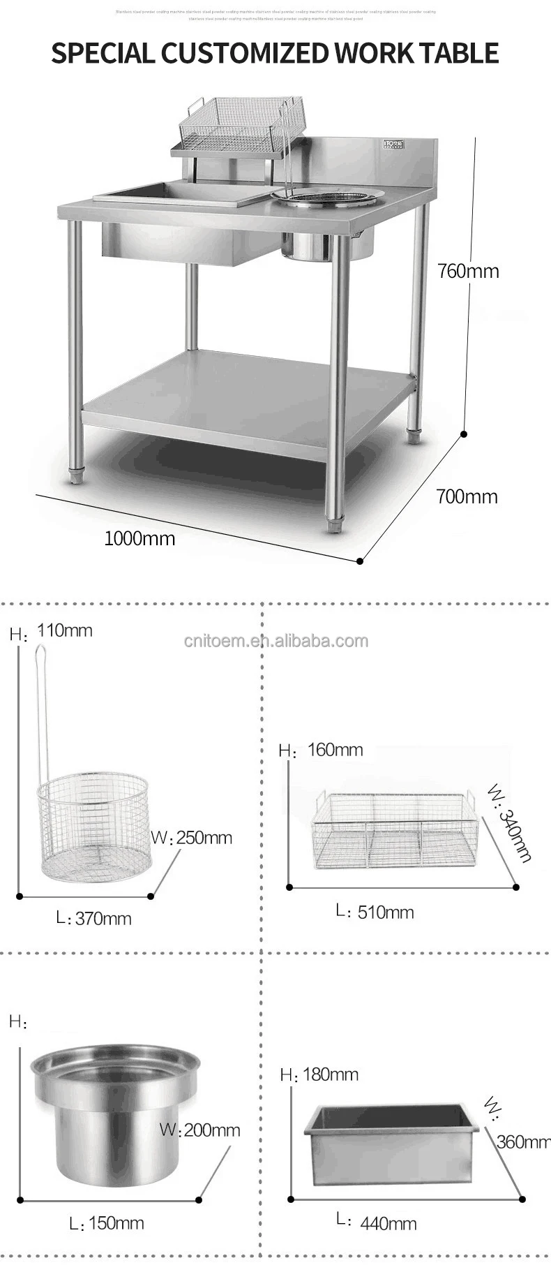 KFC Equipment Electric Chicken Breading Table Machine