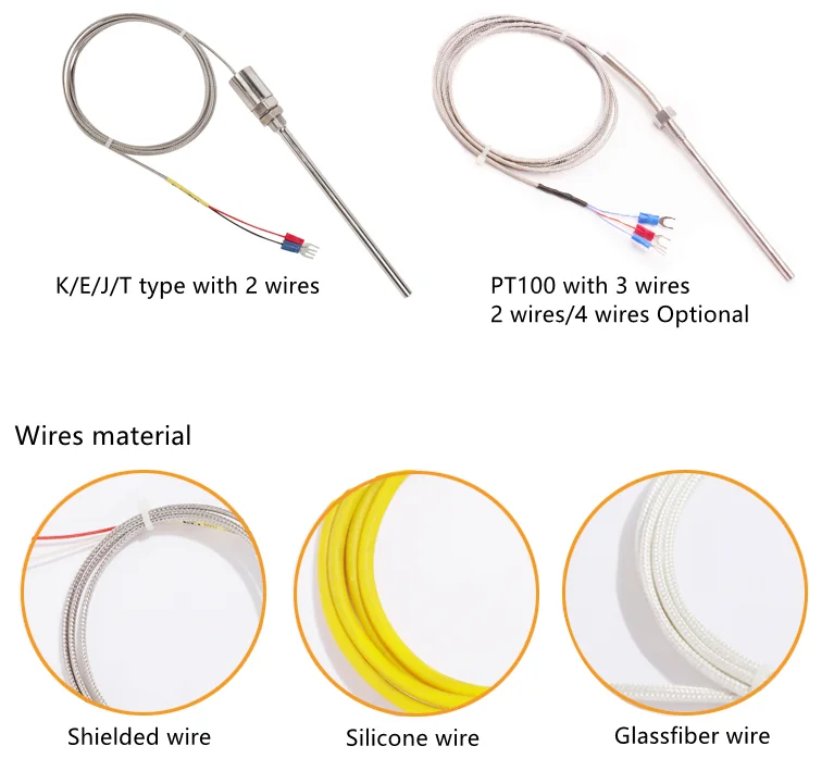 Class a PT100 Double Temperature Sensor 1/2'' NPT Thread| Alibaba.com