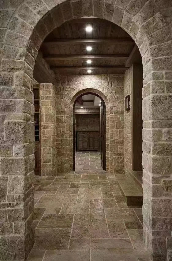 Wall Cladding Flagstone Veneers - Natural Yellow Limestone