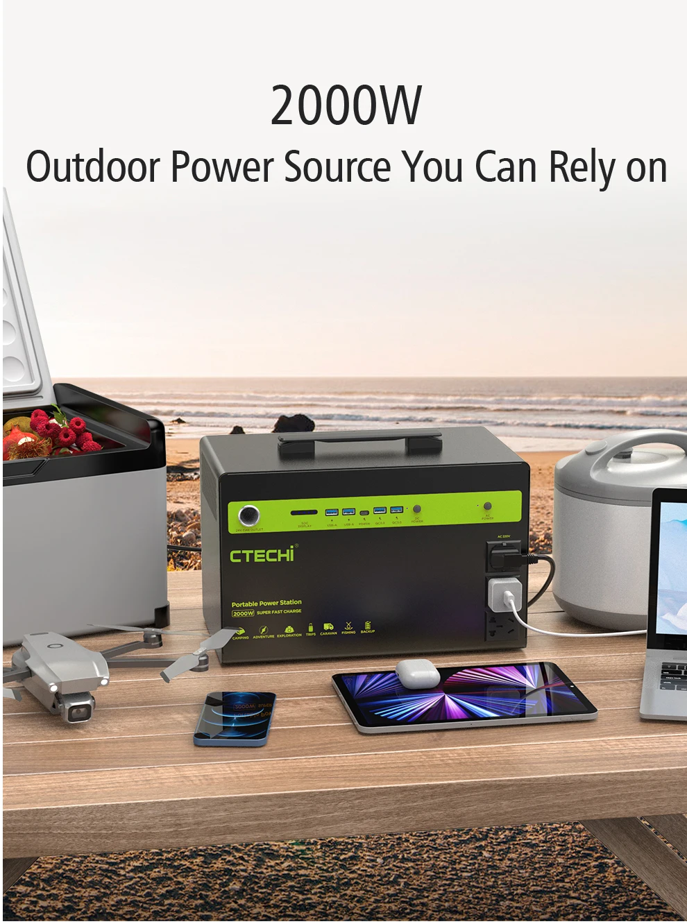 Lifepo4 2000w 2kw Solar Portable Power Station 2000w Solar 12v /240v ...