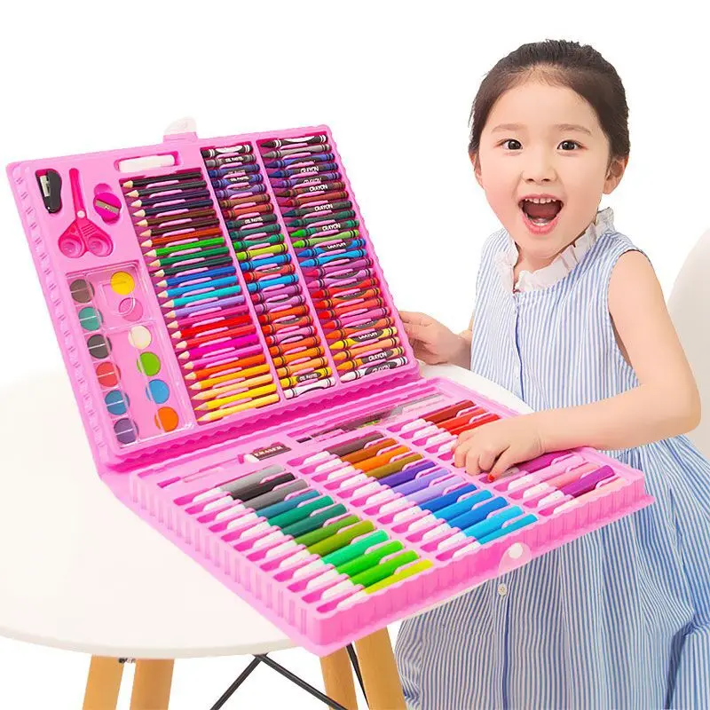 Hotsale Kids Art Set Children Drawing Set Water Color Pen Crayon Oil ...