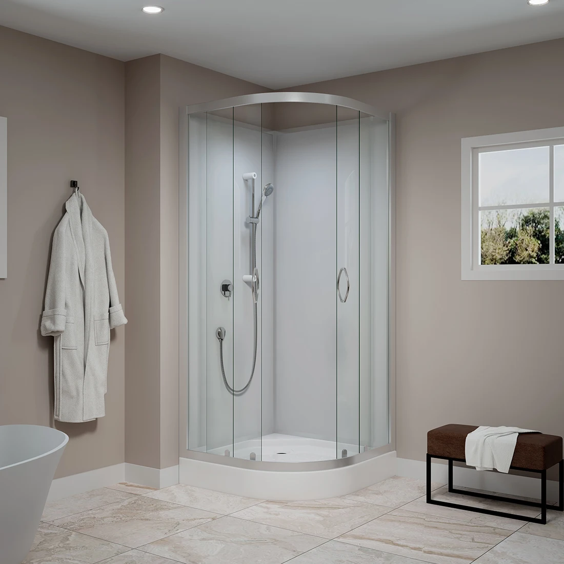 Best Self Contained Shower Cubicle - Fully Moulded Enclosure