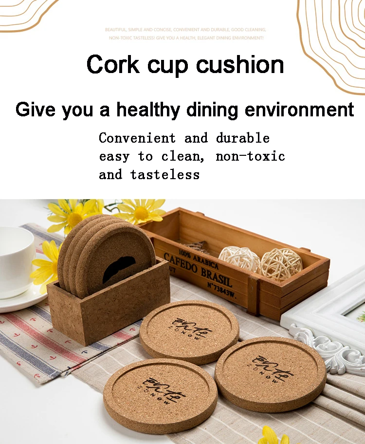 Cat Claw Shaped Cute Cartoon Cork Coasters Hangable Heat Resistant ...