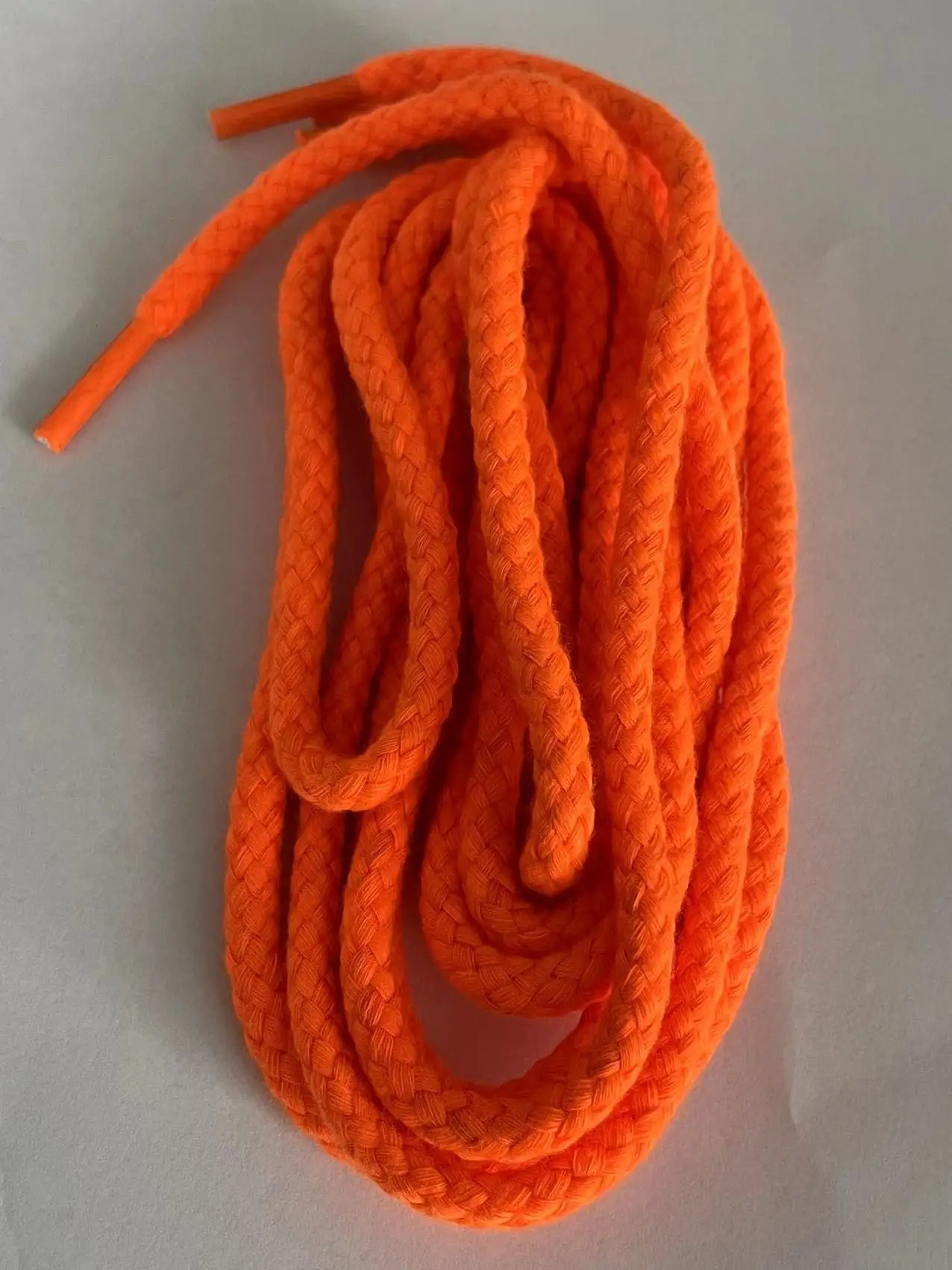 Wholesale Custom 8mm Plain Color Round Cotton Braid Shoelaces Rope Shoe ...