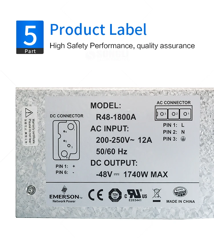 Vertiv Emerson R48-1800a 220v 1740w Telecom Rectifier R48-1800a - Buy ...