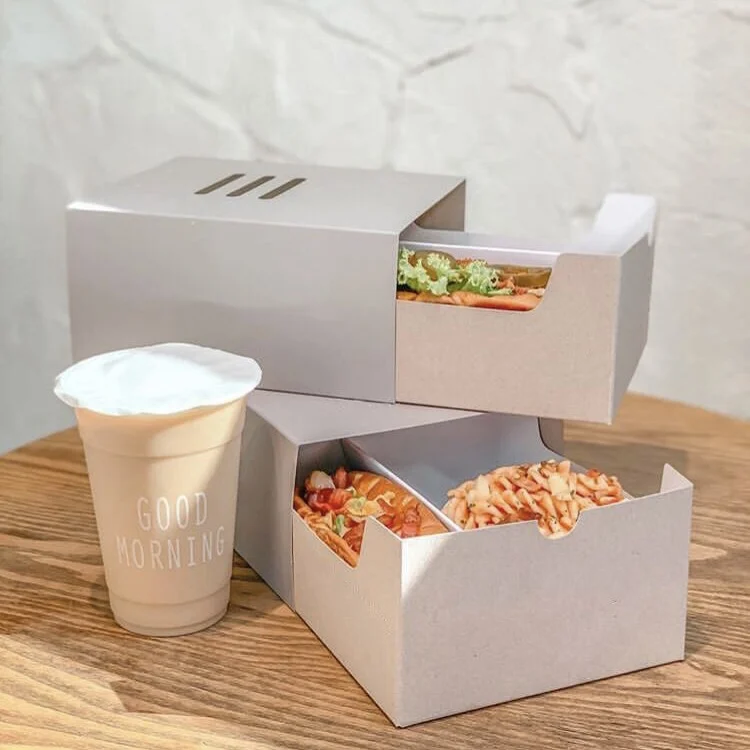Custom Logo Printing 2mm Thick Sandwich Box - Recyclable