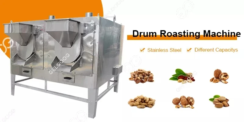Stainless Steel Electromagnetic Cashew Nuts Mixing And Roasting Machine ...