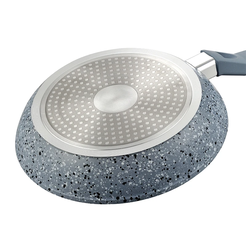 Popularity Round Cast Aluminum Non Stick Stone Coated Fry Pan For Home ...