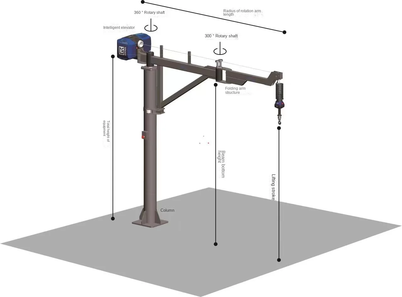 80kg Workshop Electric Balancer Intelligent Aided Lifting Smart Servo ...