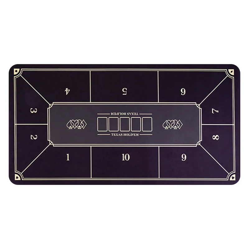 Customized Waterproof Rectangle Rubber Cloth Foldable Gambling Texas ...