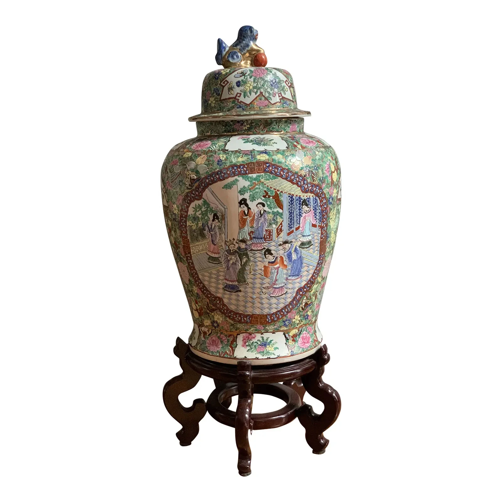Antique Chinese porcelain jars and vases hand painted with traditional ...