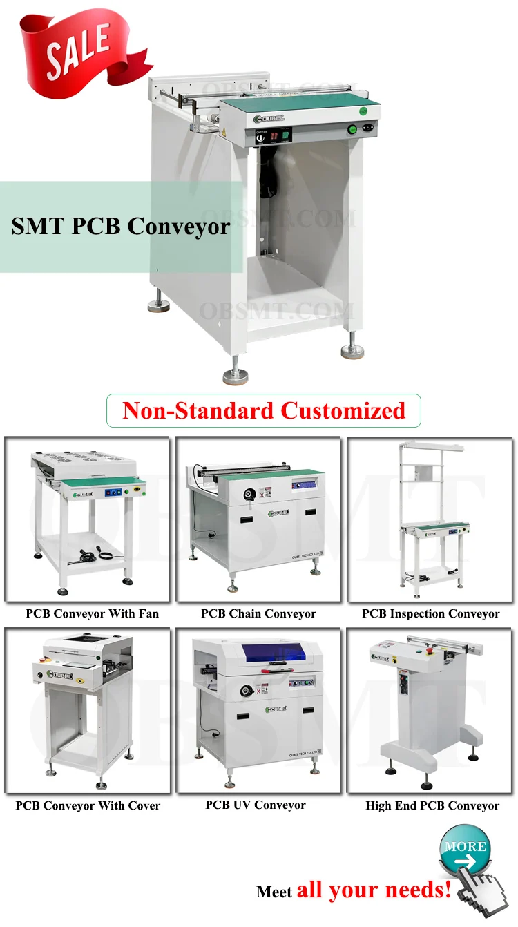 Circuit Board Conveyor SMT PCB Inspection Conveyor PCB Unloader ...