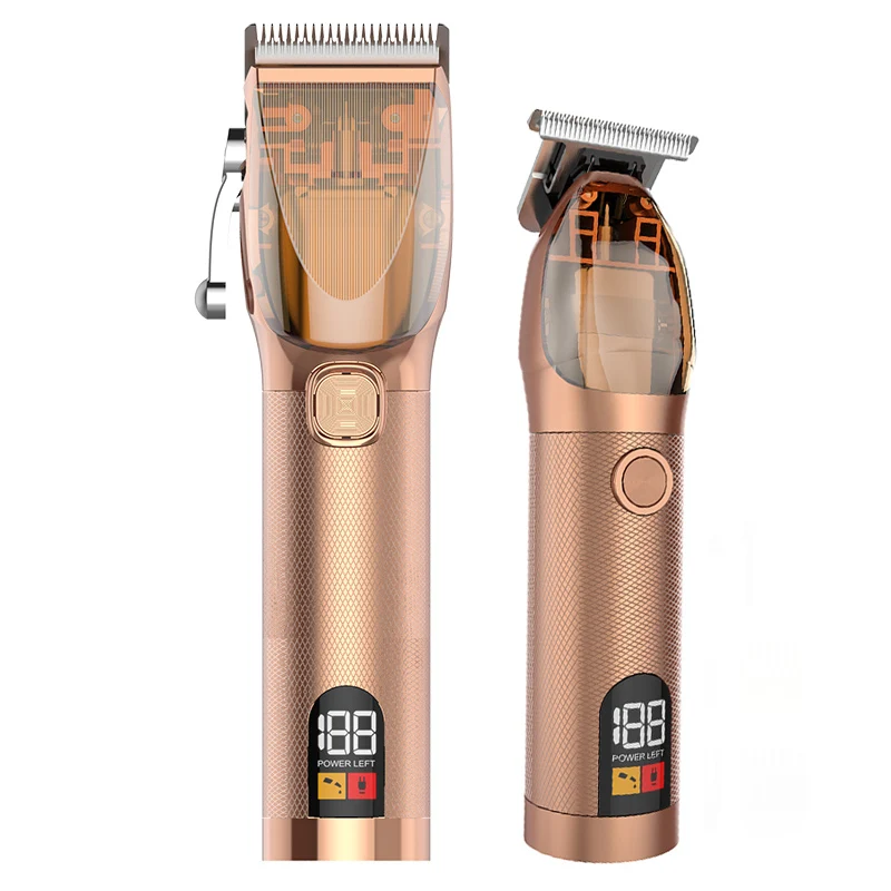 Professional Hair Clipper and Trimmer Set for Men's Hair Cutting
