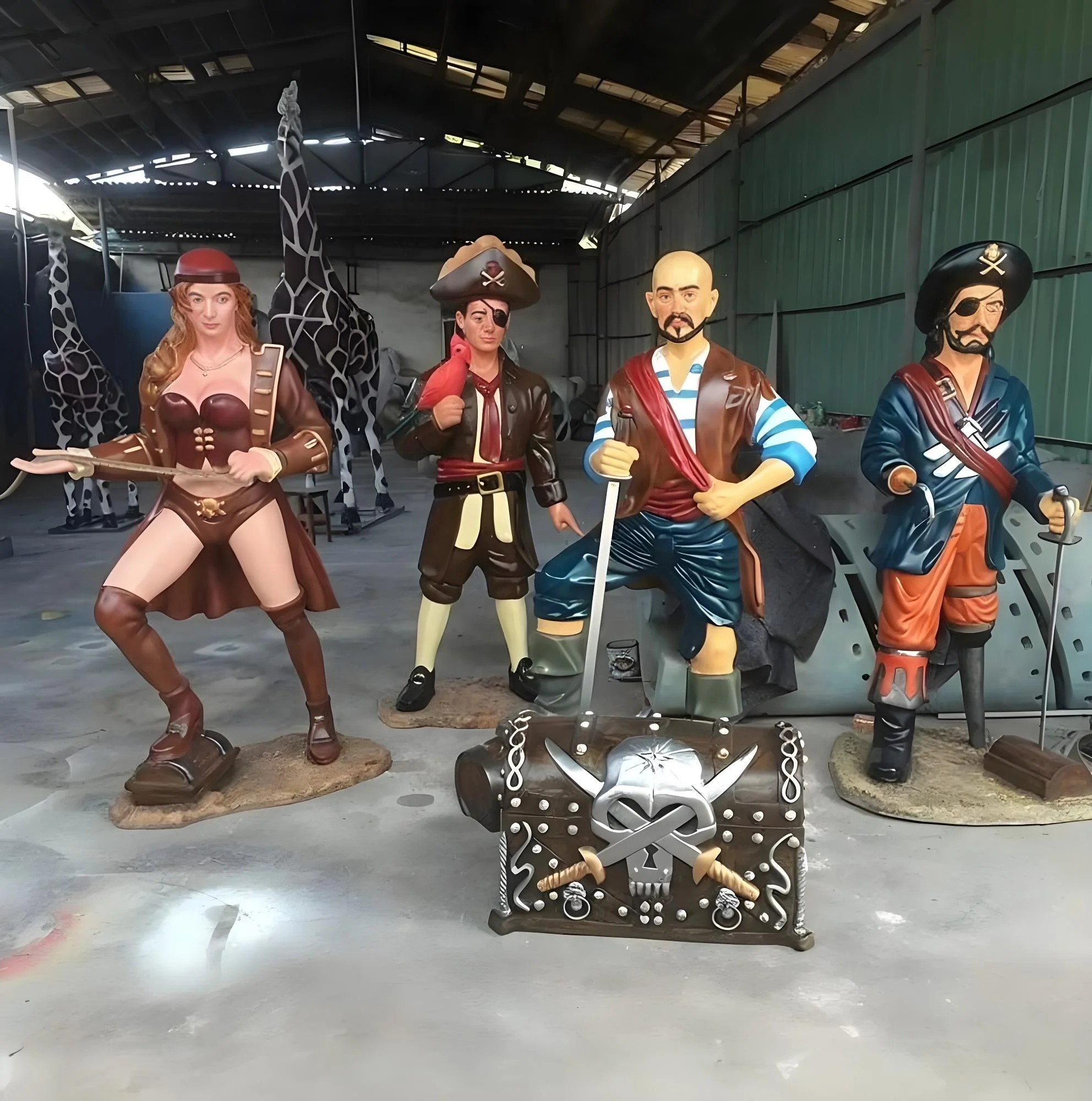 Outdoor Park Decor Fiberglass Movie Figure Sculpture Life Size Resin ...