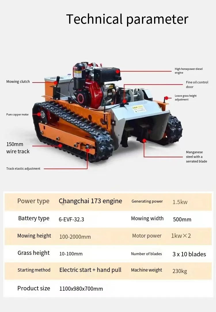 Automatic Grass Trimmer Electric Remote Control Ai Lawn Mower Mini ...