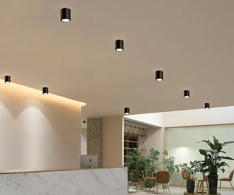 Modern Surface Mounted Commercial Lighting - LED Spotlights