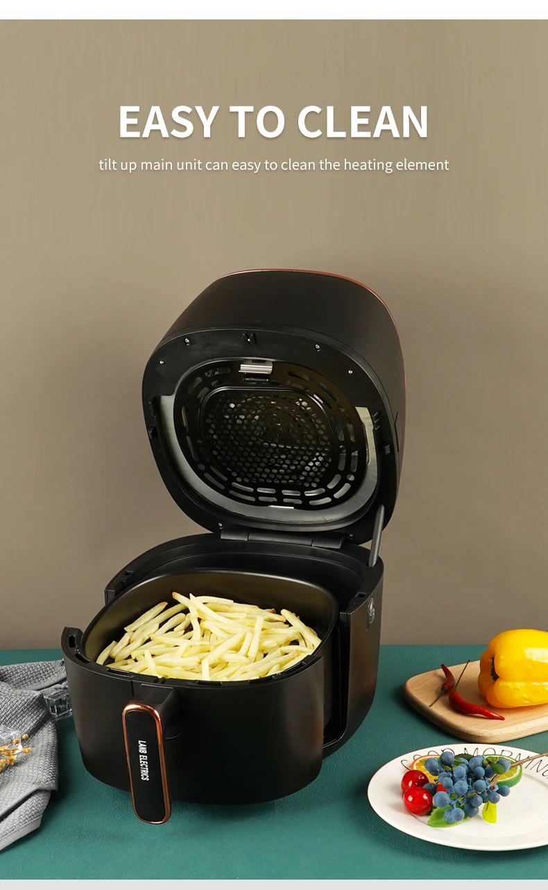 1200W 4.5L Hot No Oil Free air Cooker Deep Fryer Oven Steam Smart ...