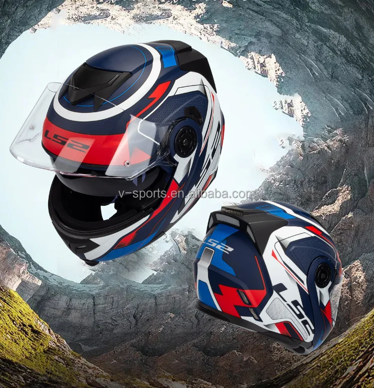 2023 LS2 FF345 Flip up Motorcycle Helmet - Modular & Dual Visor
