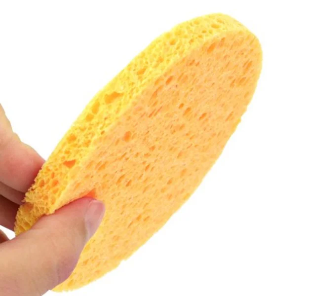 Natural Material Facial Compressed Cellulose Sponge Pad Compressed Face ...
