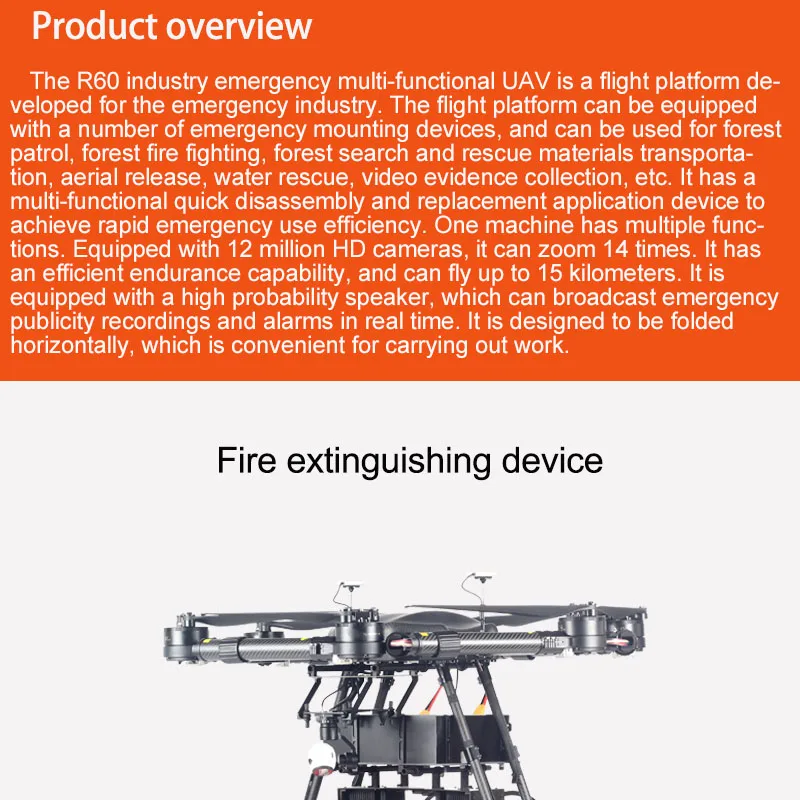 Multi Functional Industrial Application Uav Drone For Material Delivery ...