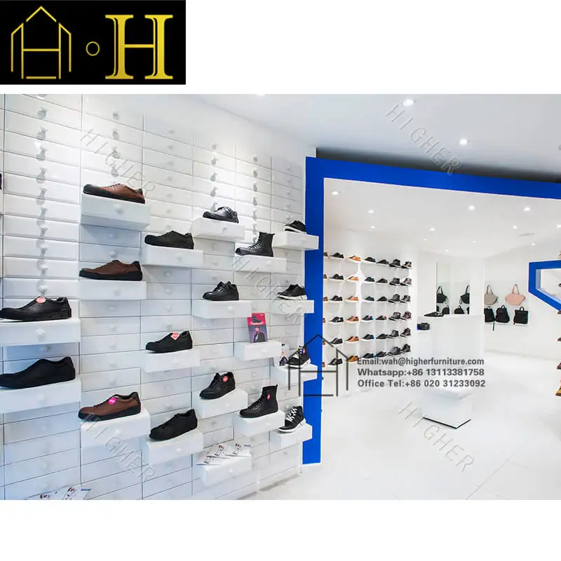 Luxury Shoes Showroom Display - Customized Footwear Racks