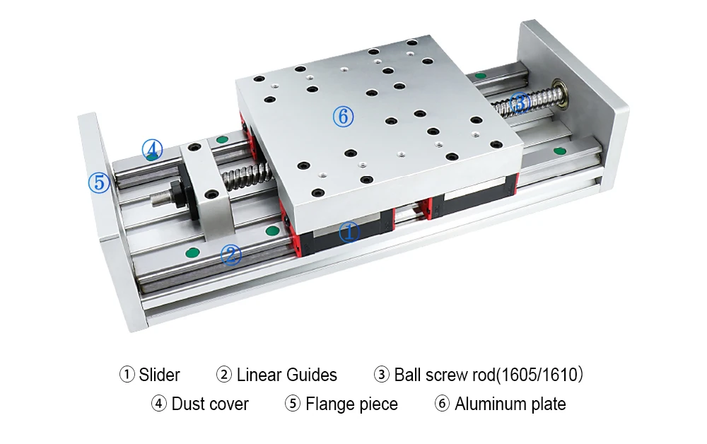 HLTNC Sliding Table for Linear Optical Axis - 100mm-2500mm