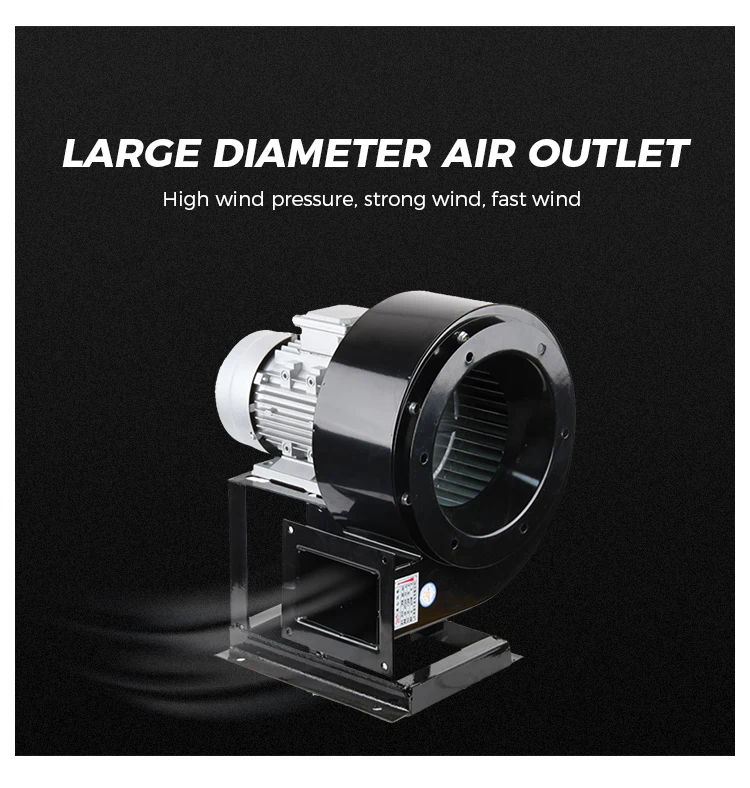 380V High Pressure Multi-Airfoil Carbon Steel Centrifugal Blower Fan ...