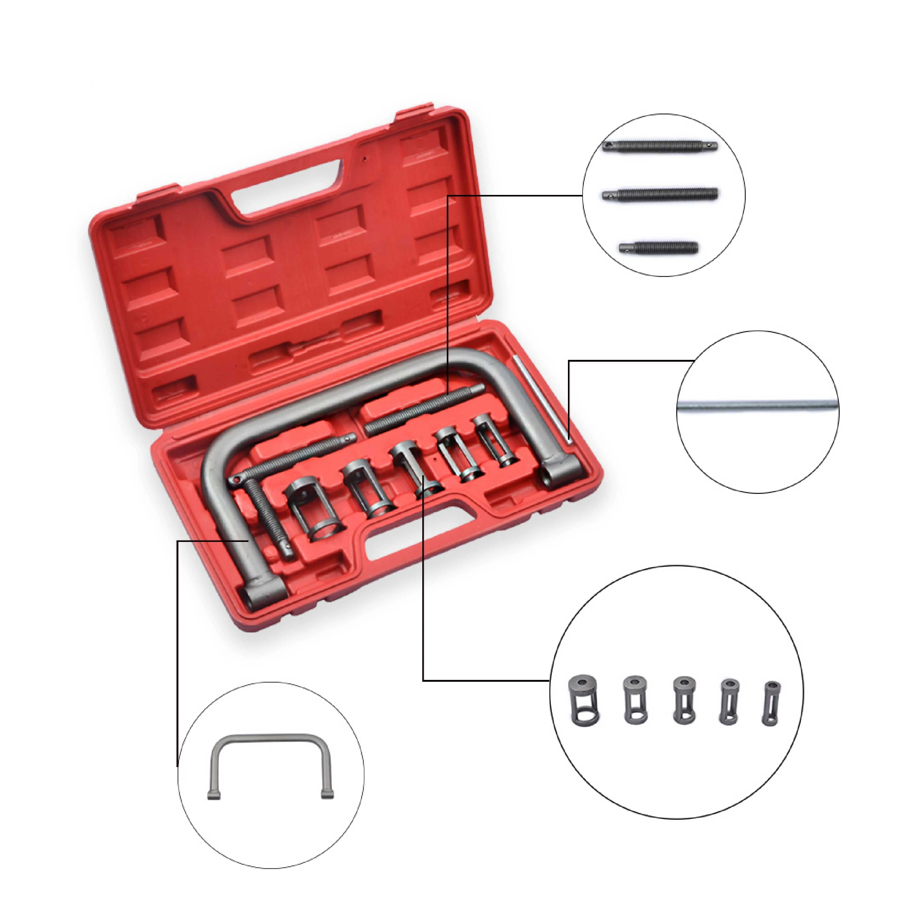 10 Pcs 5 Sizes Valve Spring Compressor Pusher Automotive Tool for Car ...