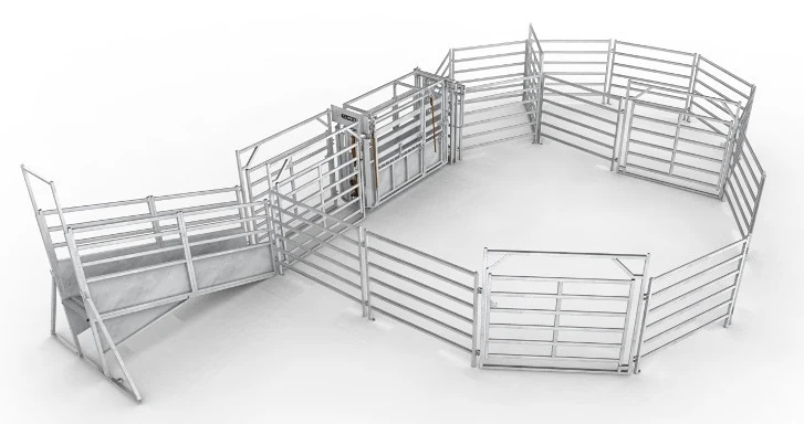 Galvanized 8.6M Round Pen Horse Panel & Gates - Fence Panels for Horses