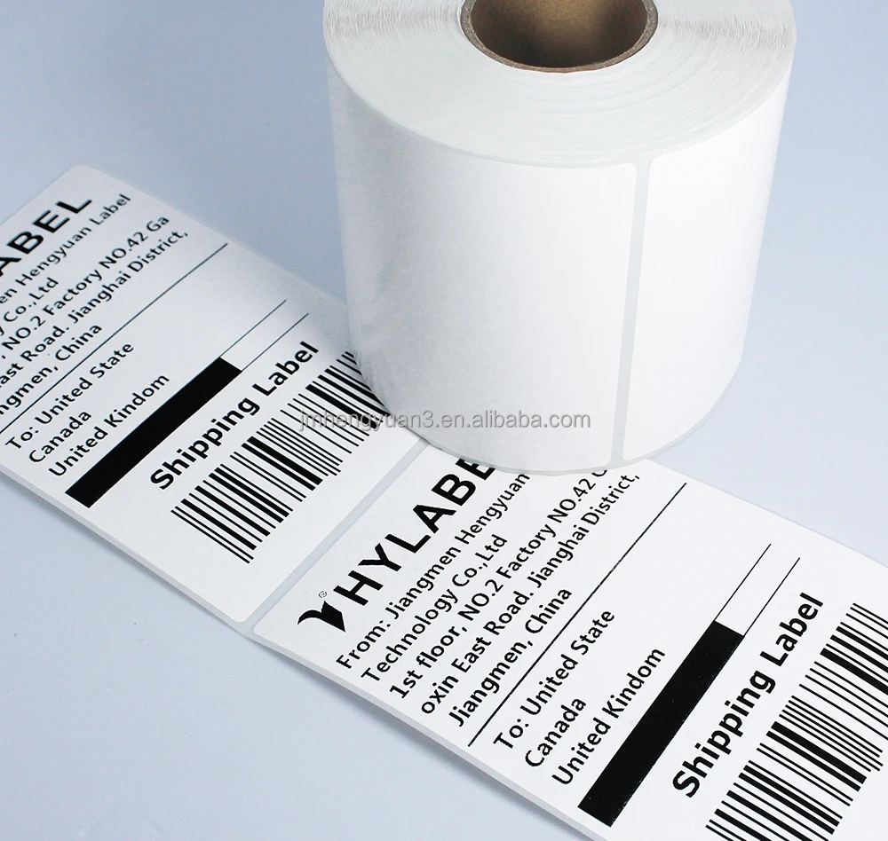 4x6 Inch Waybill Adhesive Thermal Transfer Label Paper Roll 102mm X ...