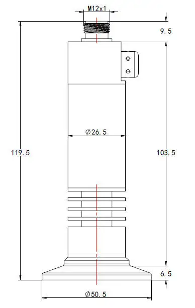 HIGHJOIN Clamp Connection Ceramic Pressure Sensor No Leak